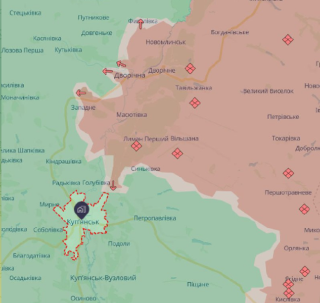Руси стигли пред Купјанск (МАПА)